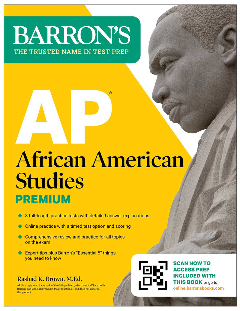 AP African American Studies Premium, First Edition: Prep Book with 3 P ...
